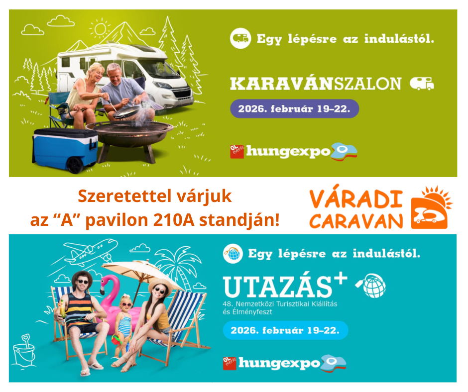 Utazás kiállítás és Karaván szalon 2026 - Váradicaravan